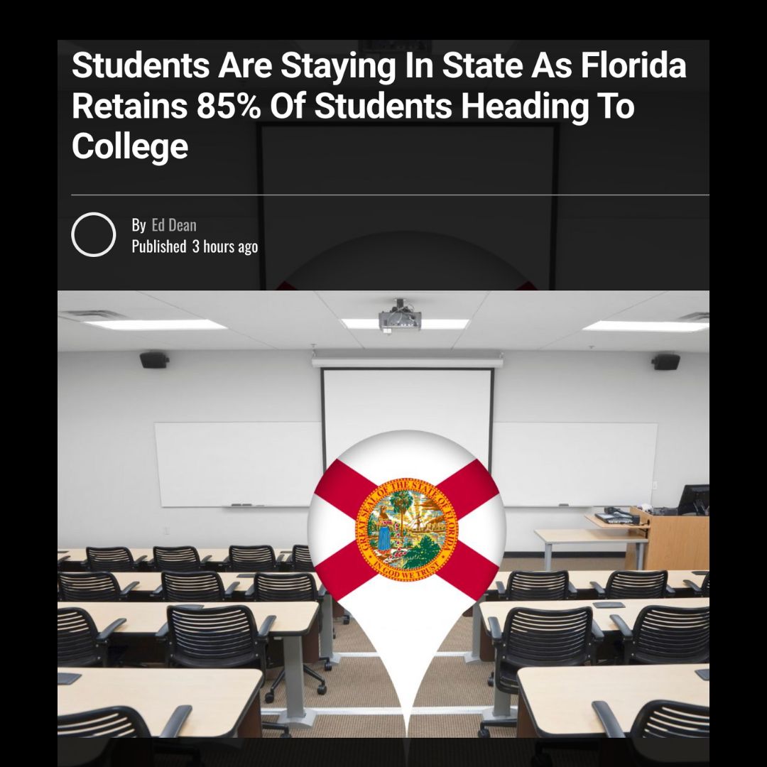 Students Are Staying In State as Florida Retains 85% of Students ...